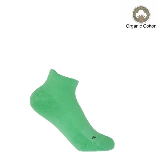 PEPER HAROW - MADE IN ENGLAND Organic Trainer Sport Socks - Green