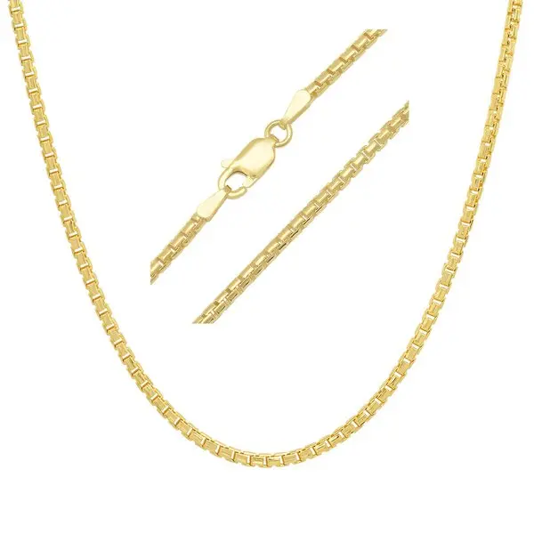 KYLIE HARPER Italian Round Box Chain 18" 24 - Gold