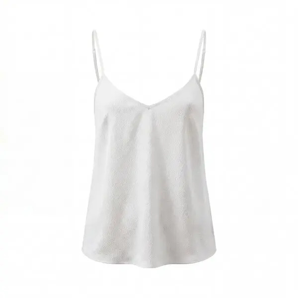 VIMISSIA Bubble Silk Camisole In Off - White