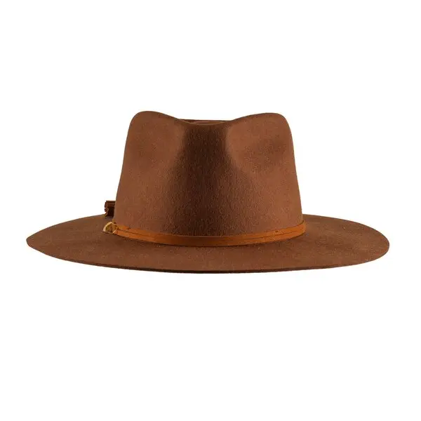 SHADED THE LABEL Pendower Coffee Fedora Hat - Brown