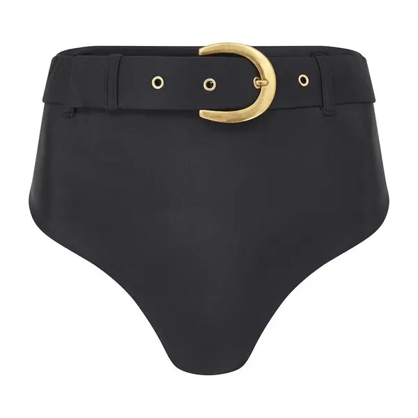 LULA-RU Delphi High Waist Bottoms - Black