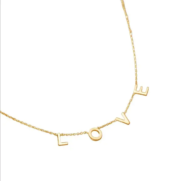 POSH TOTTY DESIGNS Love Necklace - Gold