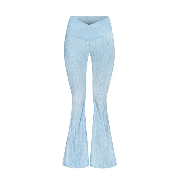 EKCENTRIK High-waisted Flare Leggings Baby - Blue