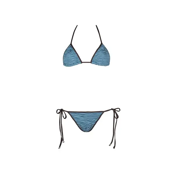 ANEMOIA Gina Ruched Bikini - Blue