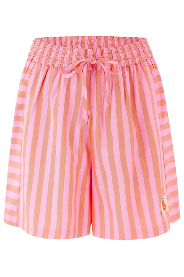 SUGARHILL BRIGHTON Eliza Shorts Tropical Crush Stripe - Pink