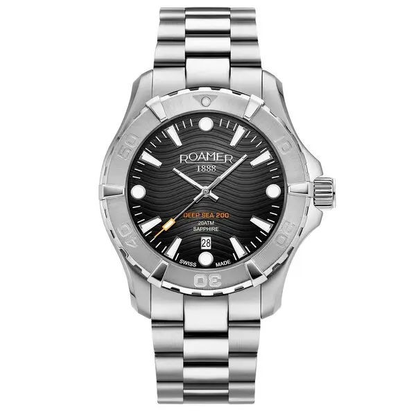 ROAMER OF SWITZERLAND Deep Sea Dial Stainless Steel Divers Sports Watch - Black