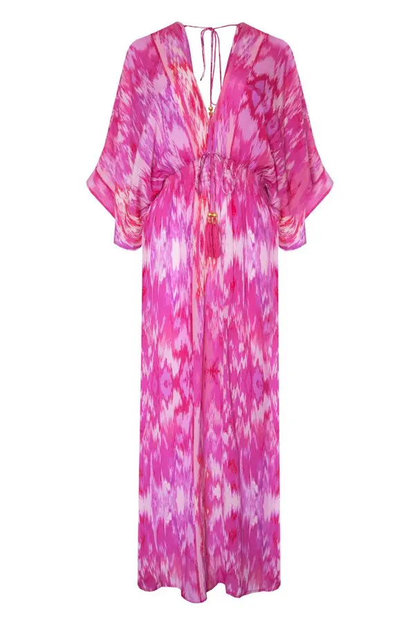 SOPHIA ALEXIA Magical Magenta Capri Kimono Dress - Pink