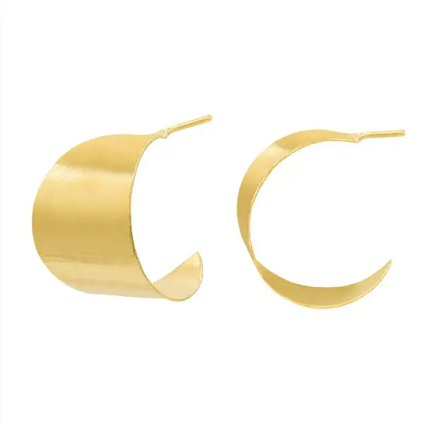MARCIA MORAN Malia Hoops - Gold