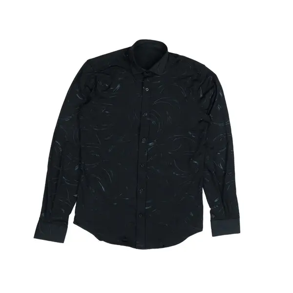 EIGHT X Traces Button Down Shirt - Black