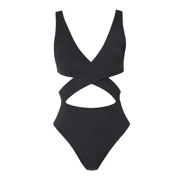 AGGI BY HALEWSKI Nola Matte Bodysuit - Black