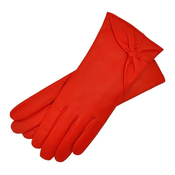 1861 GLOVE MANUFACTORY Vittoria Leather Gloves - Red