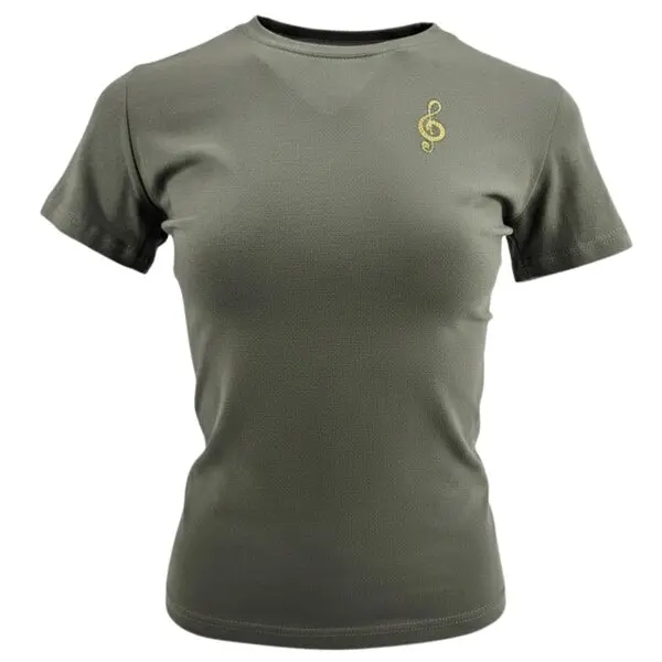 MADISON MAISON Graphic Treble Clef T-shirt - Green