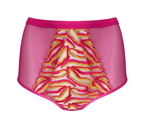 SOMEWHERE NEVER Running Wild High Waisted Knicker - Pink