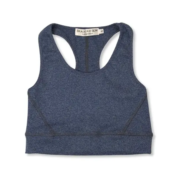 BRADFORD ROW Gia Racer Crop Heather - Blue