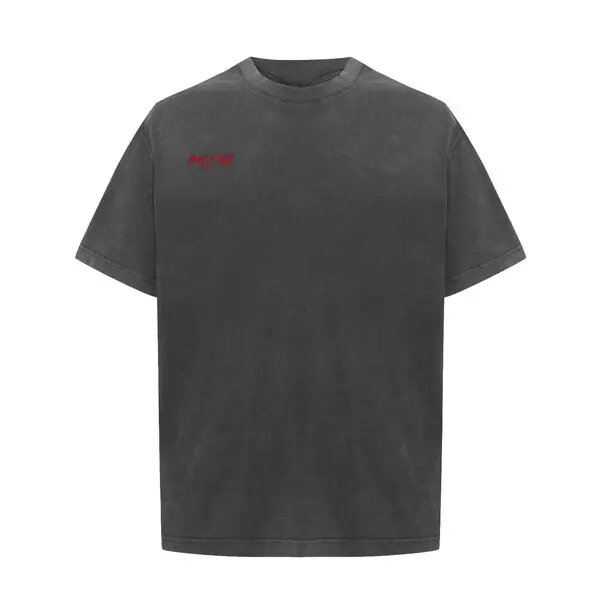 PCFG Acid Washed Track Tee - Black