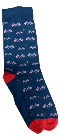 LAZYJACK PRESS Doodle Dandy Socks - Blue