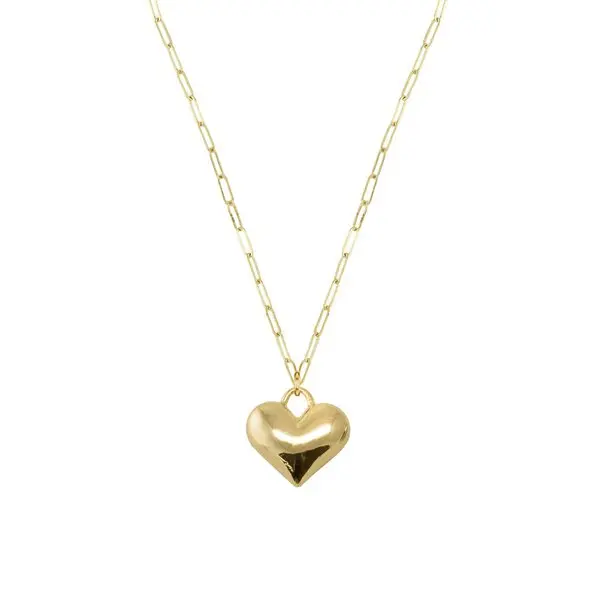 ADRIANA PAPPAS DESIGNS Heart Padlock Necklace - Gold