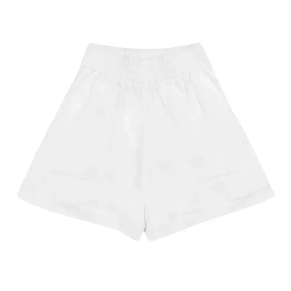 VELD Calabasas Linen Shorts - White