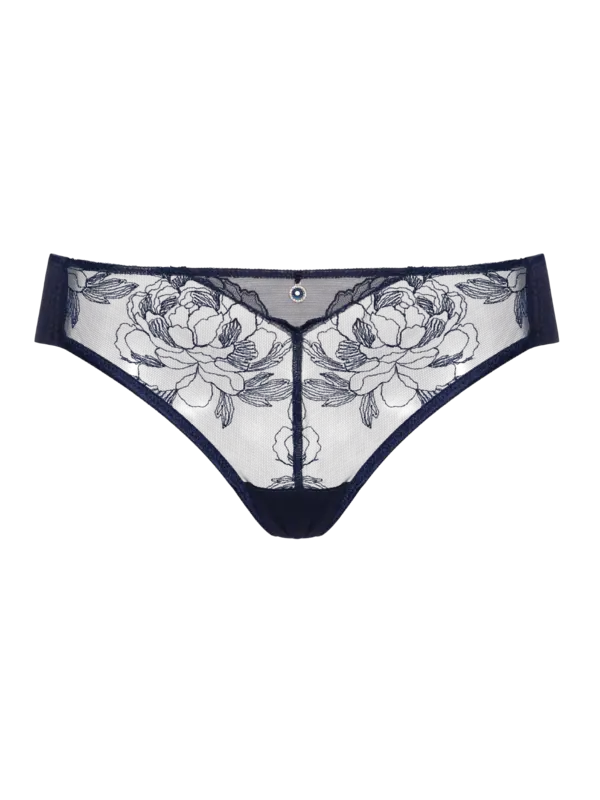 BONBON LINGERIE Coco Heart Full Brief - Blue