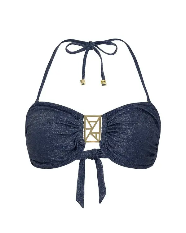 LEYLA MAYA Kate Bandeau Bikini Top Navy - Blue