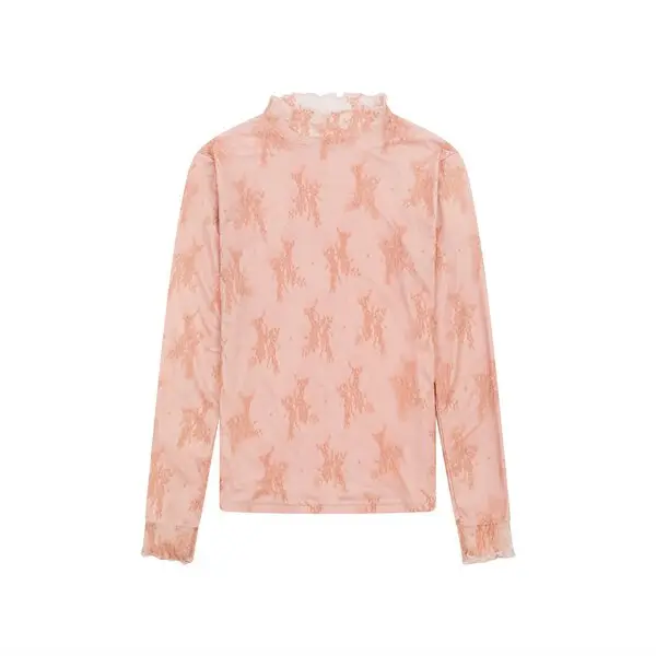RAVE ON TREND Lace Top - Pink