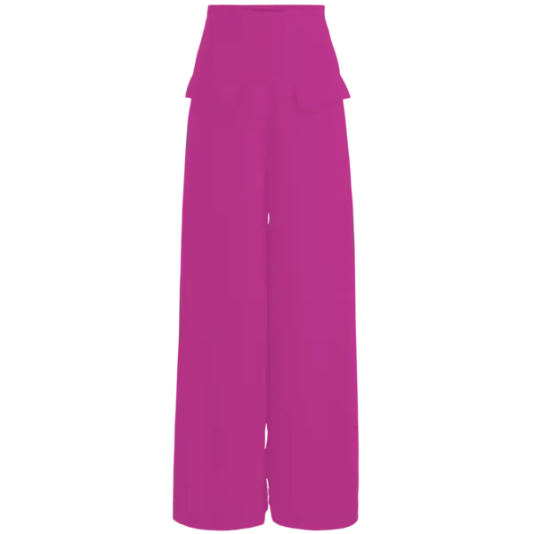 Layo G Stretch Wide-leg Dress Pants — Platinum - Pink