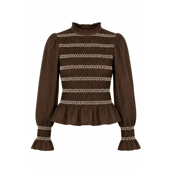 Mind Traveler Eloise Blouse - Brown