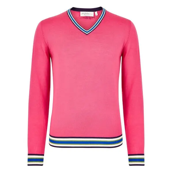 MG RIVERS Extrafine Merino The V Fuchsia - Pink