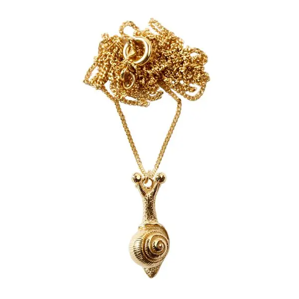 LEE RENEE Baby Snail Necklace - Gold