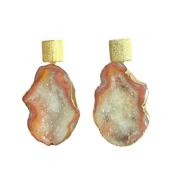 MAGPIE ROSE Sunset Rocks In The Sky Earrings - Orange