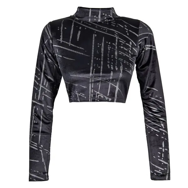 ARIANA BESTEPE Leslie Crop Top - Black