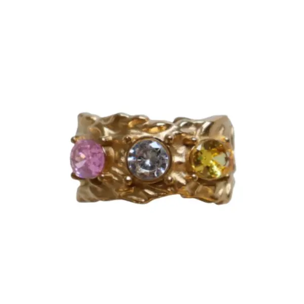 MISS MAY THE BRAND Celestine Ring - Pink/yellow