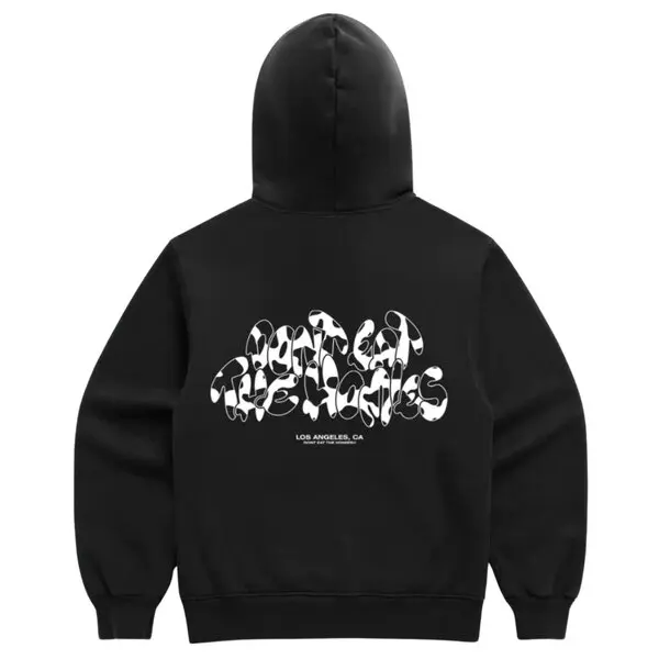 DONT EAT THE HOMIES Black / White Black & White Bubble Hoodie - Black/white