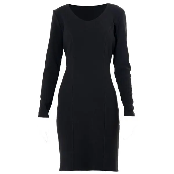METAMORPHOZA Long Sleeve Sheath Dress - Black