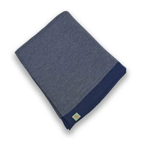 OTTO & SPIKE Lightweight Wool Blankets Lolly Indigo Small - Blue