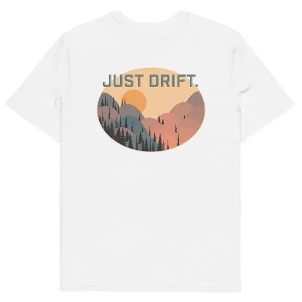 ANCHOR & CREW Just Drift. Seeker Organic Cotton T-shirt - White