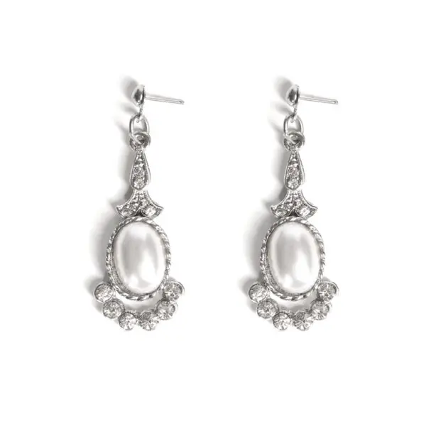 CARAMEL VINTAGE JEWELLERY Virginia   Earrings - Silver