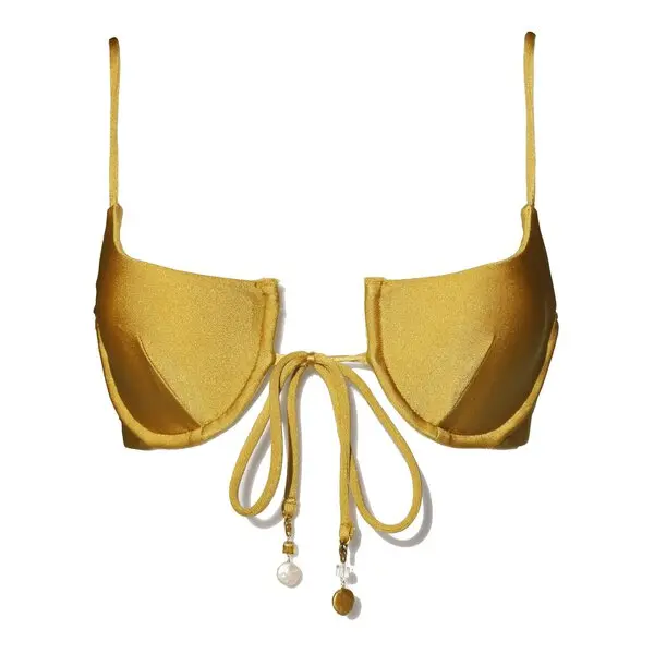MARQUISE SWIM Bikini Top Cabaret Acacia Honey - Gold