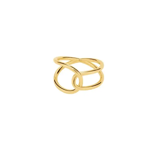 VANCHI Ayla Link Ring - Gold