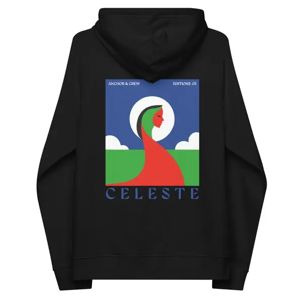 ANCHOR & CREW Three Celeste Editions Organic Cotton Hoodie - Black