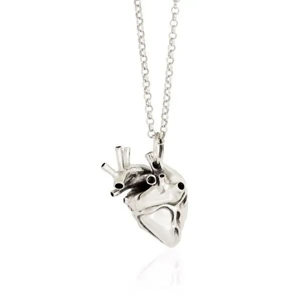 STRANGE FRUIT Heart Pendant - Silver