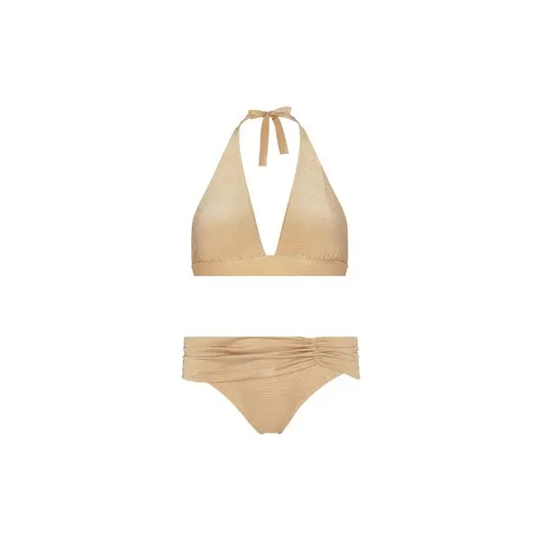 AGUACLARA Doree Missy Halter Missy Bottom - Gold