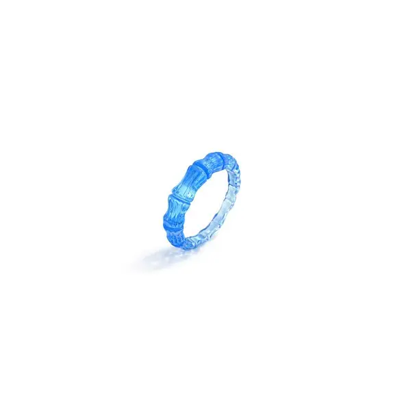GOLD & HONEY Bamboo Ring - Blue