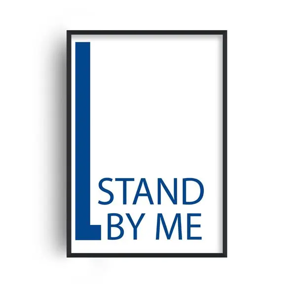 FANCLUB Stand Me Giclée Art Print - Blue