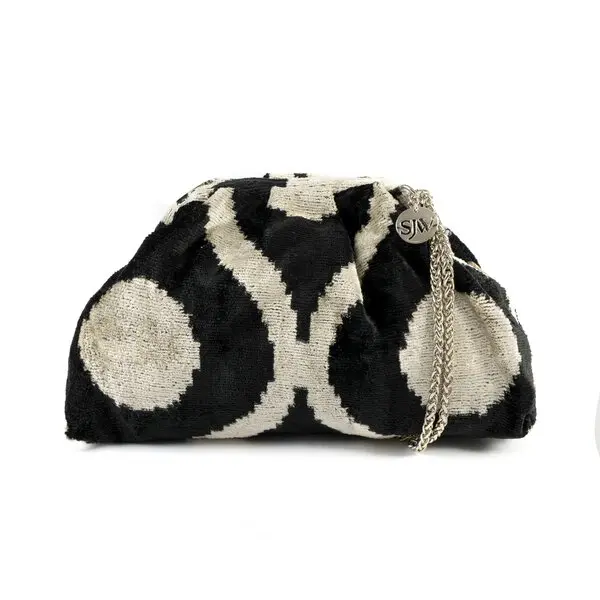 SJW BAGS LONDON Victoria Ikat Multicolour Bag Victoria--and-off-white - Black