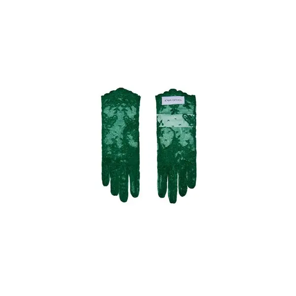 IOANA CIOLACU Brody Short Gloves - Green