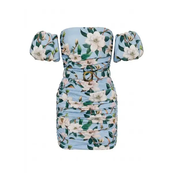 NUR KARAATA Champagne Coast Dress - Blue