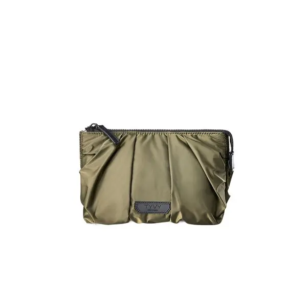 TYVY NEW YORK The Aviator Mini Cosmetic Pouch Olive - Green