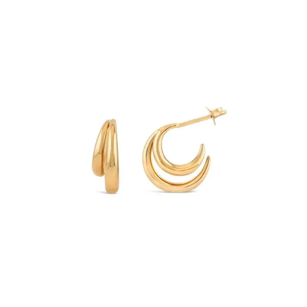 DINNY HALL Toro Double Hoops - Gold