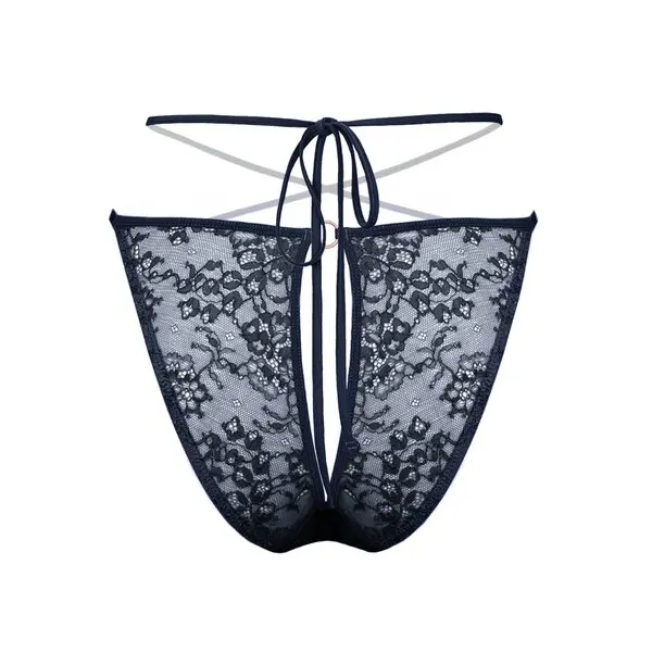 MONIQUE MORIN LINGERIE Rush Bikini Ouvert - Black